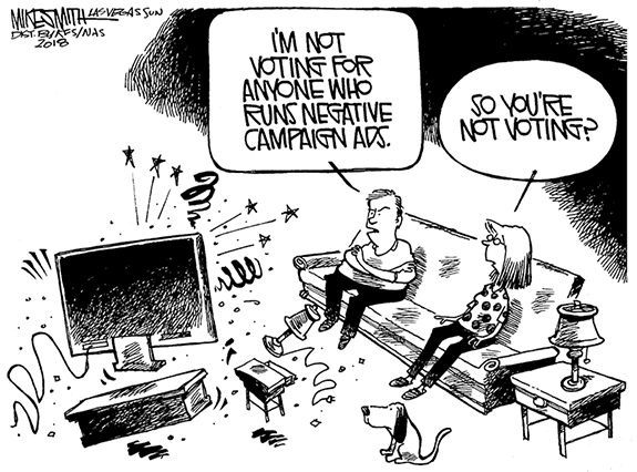 Editorial Cartoon: Negative Campaigns - The Franklin Times
