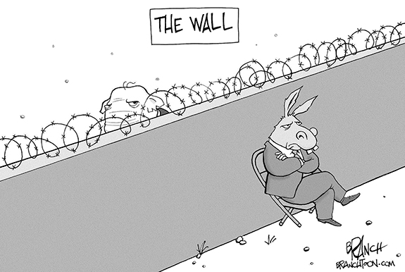 Editorial Cartoon: The Wall - The Franklin Times